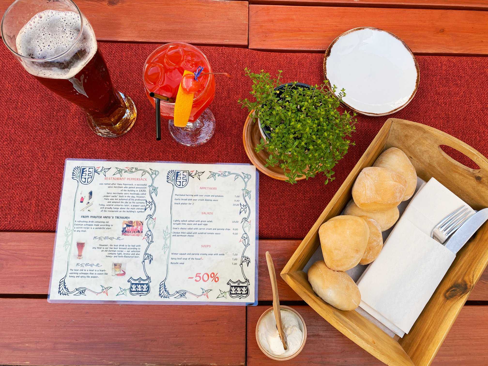 Peppersack restaurant. Tallinn, Estonia