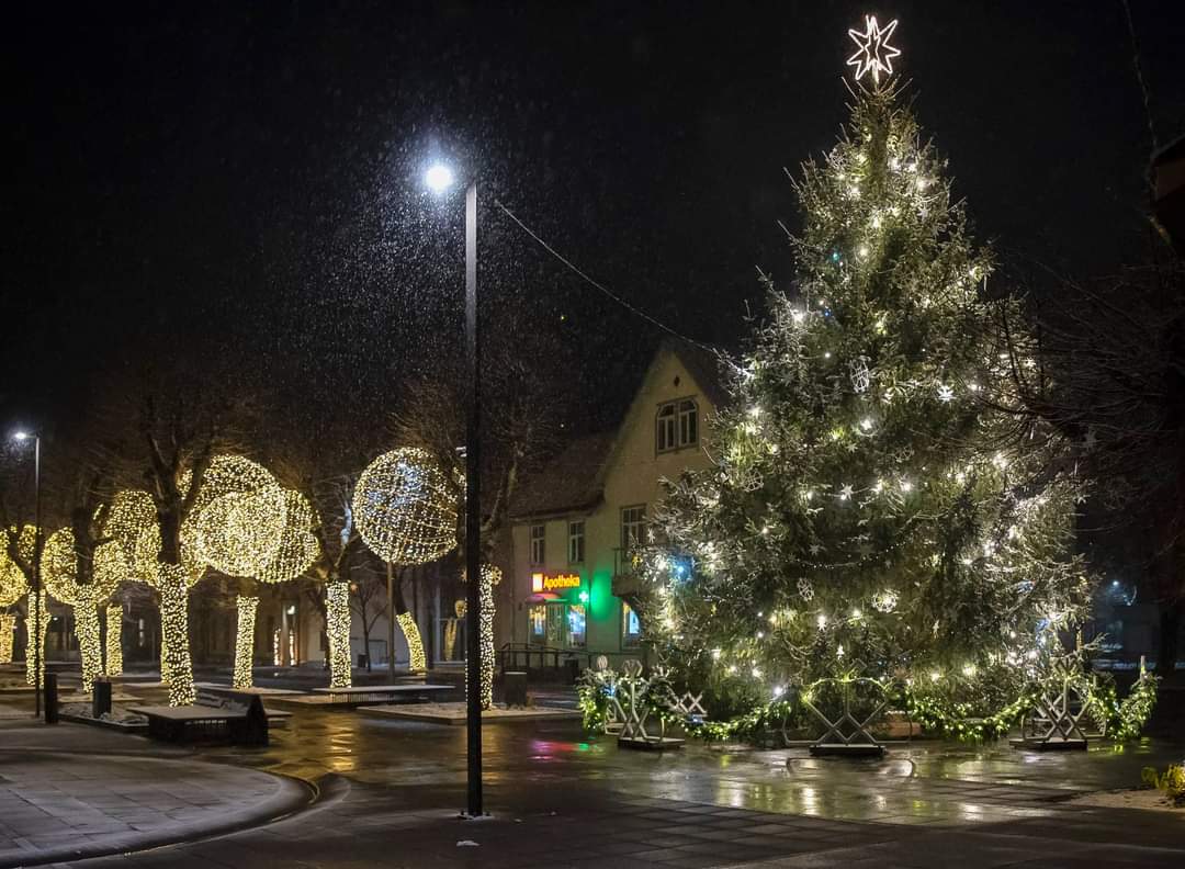 Ogre is one of the most brightly decorated cities in Latvia