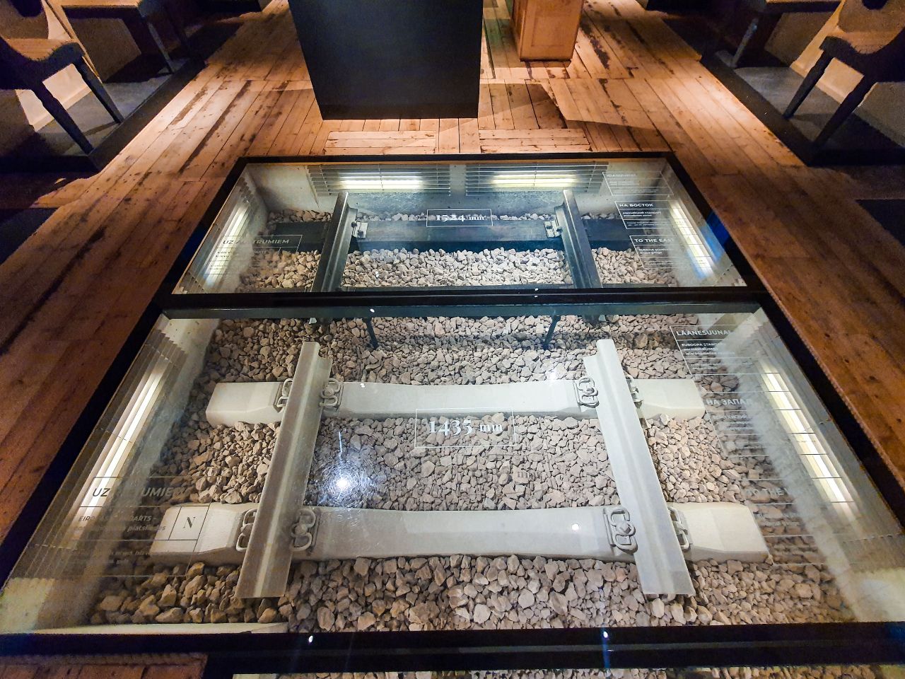 Kitsarööpmelise raudtee muuseum Aluksnes. Läti