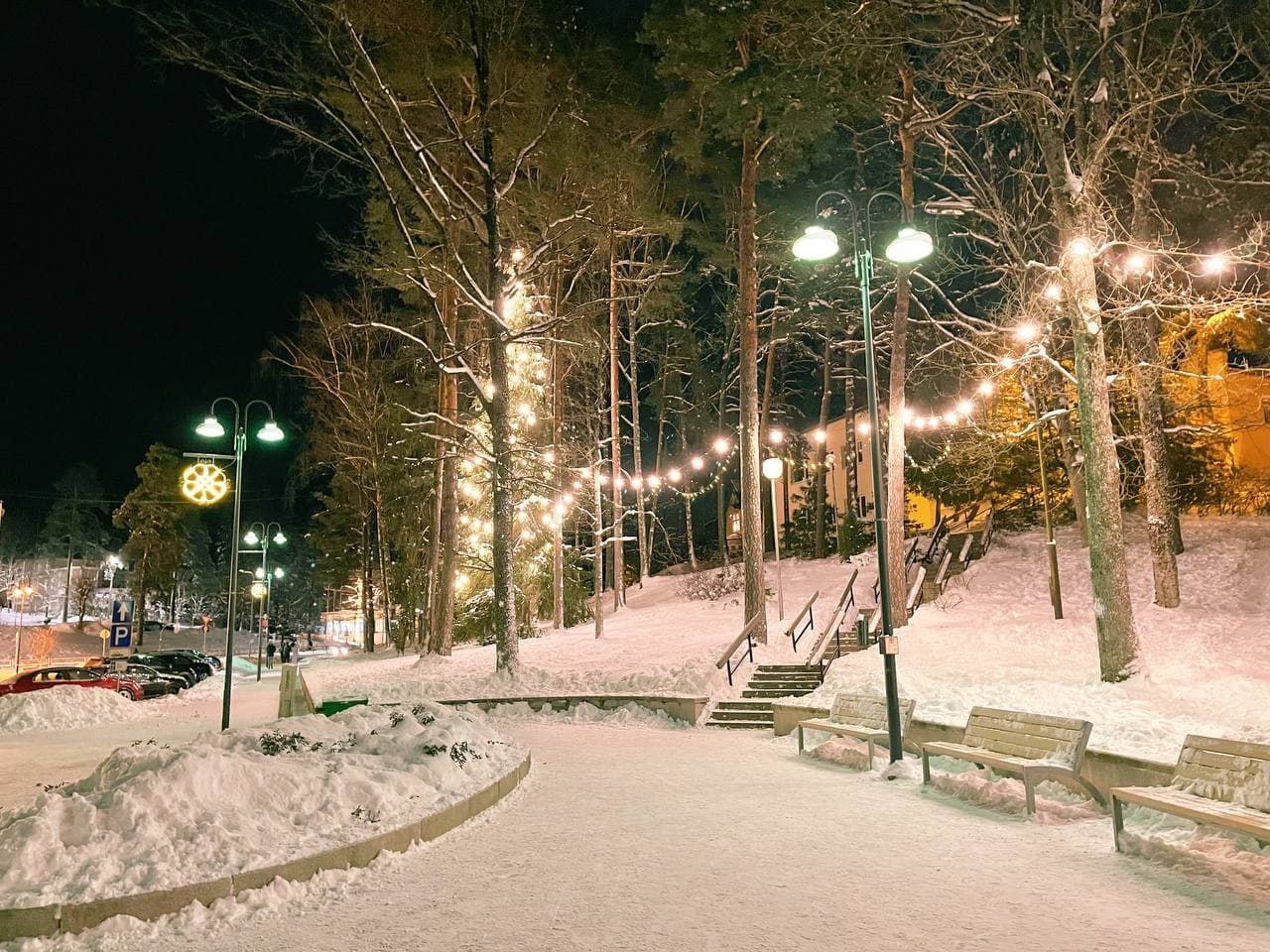 Ogre, the most beautiful winter town in Latvia