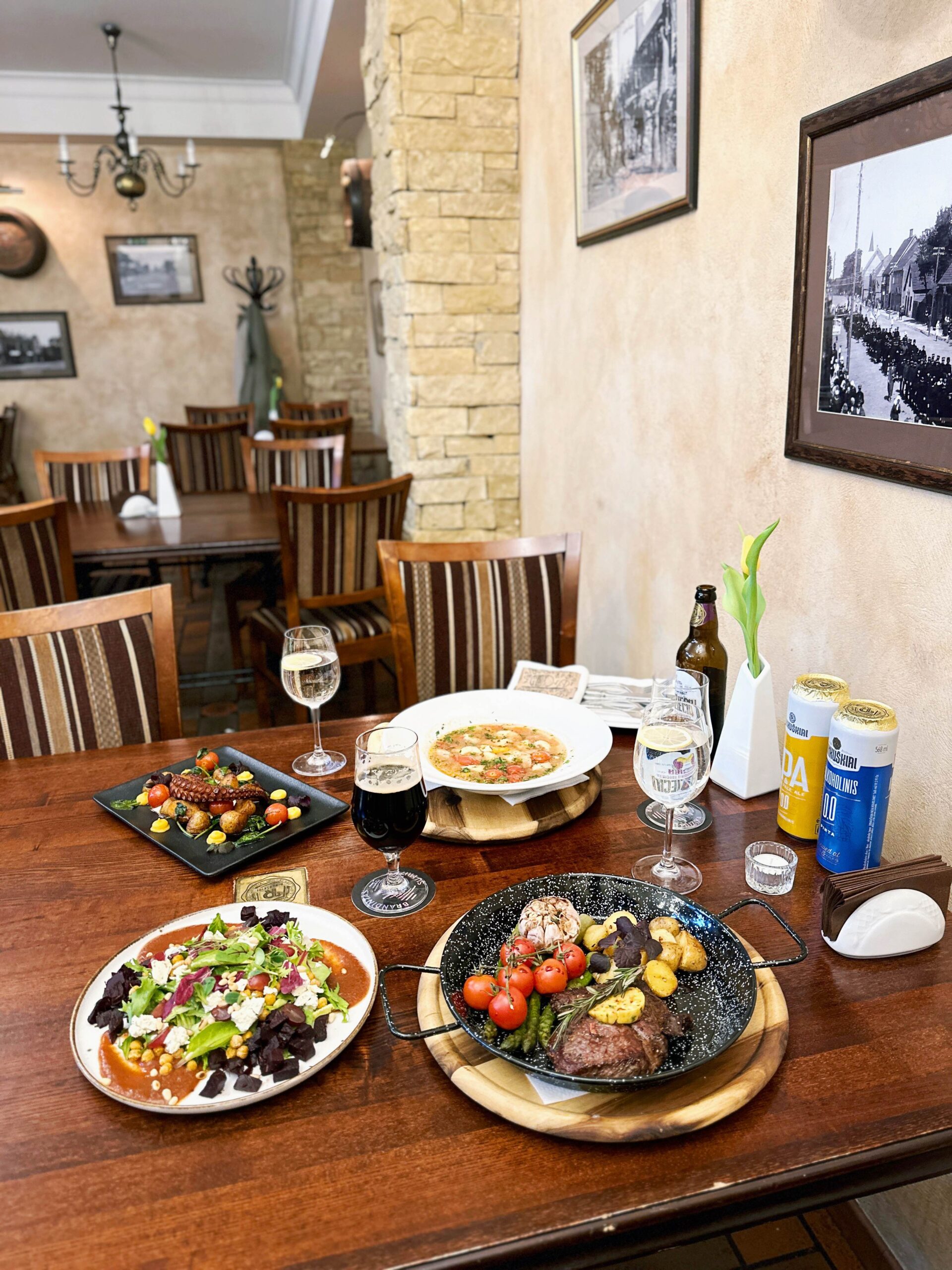 Rinkuškiai brewery and Alaus kelias restaurant. Biržai, Lithuania